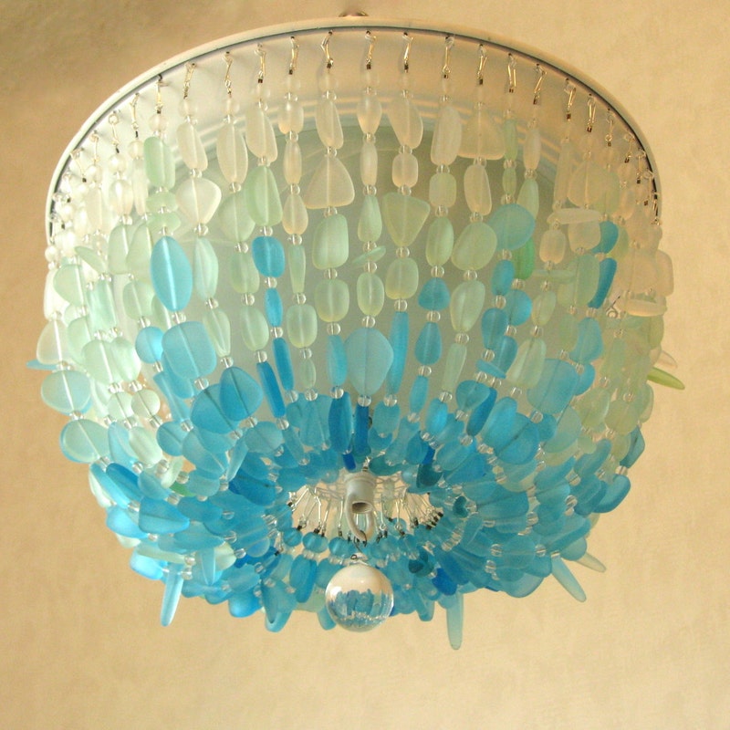 Sea Glass Light Fixtures - Etsy