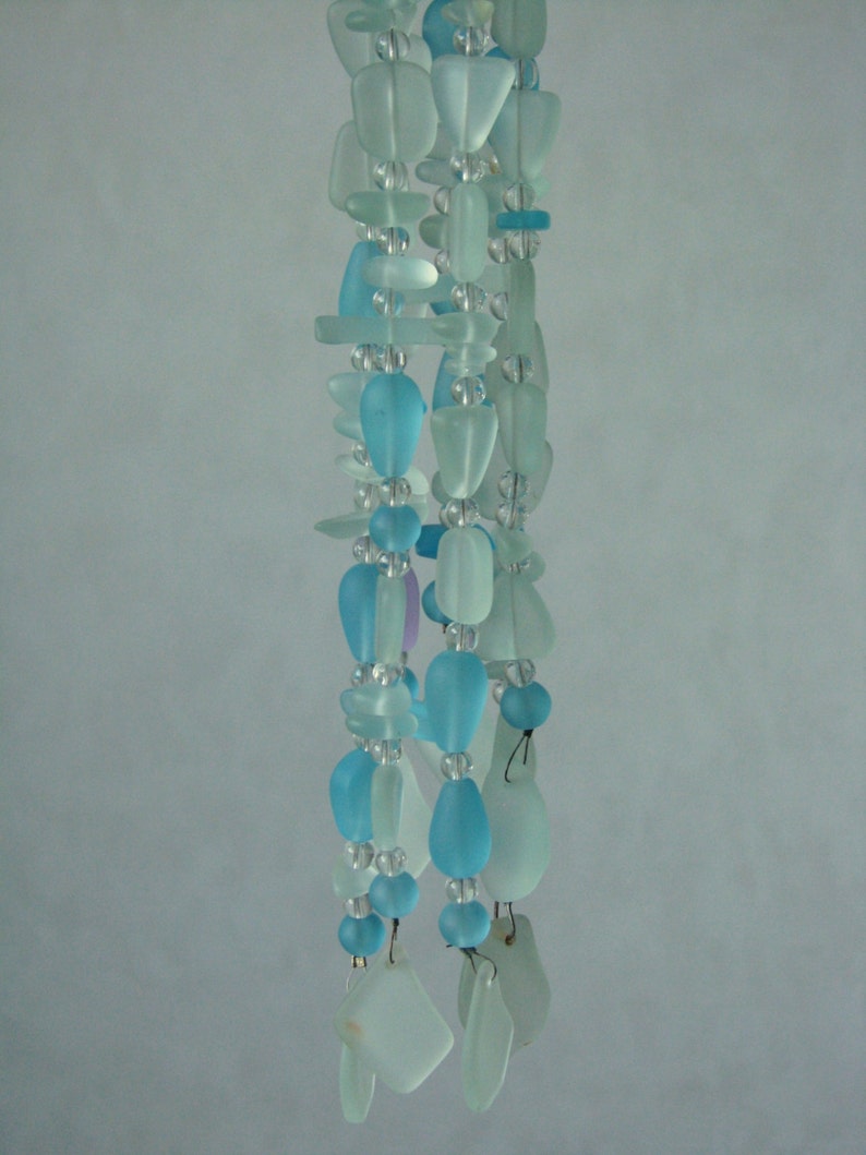 Sea Glass Chandelier Ombre Semi-flush Coastal Decor Beach | Etsy