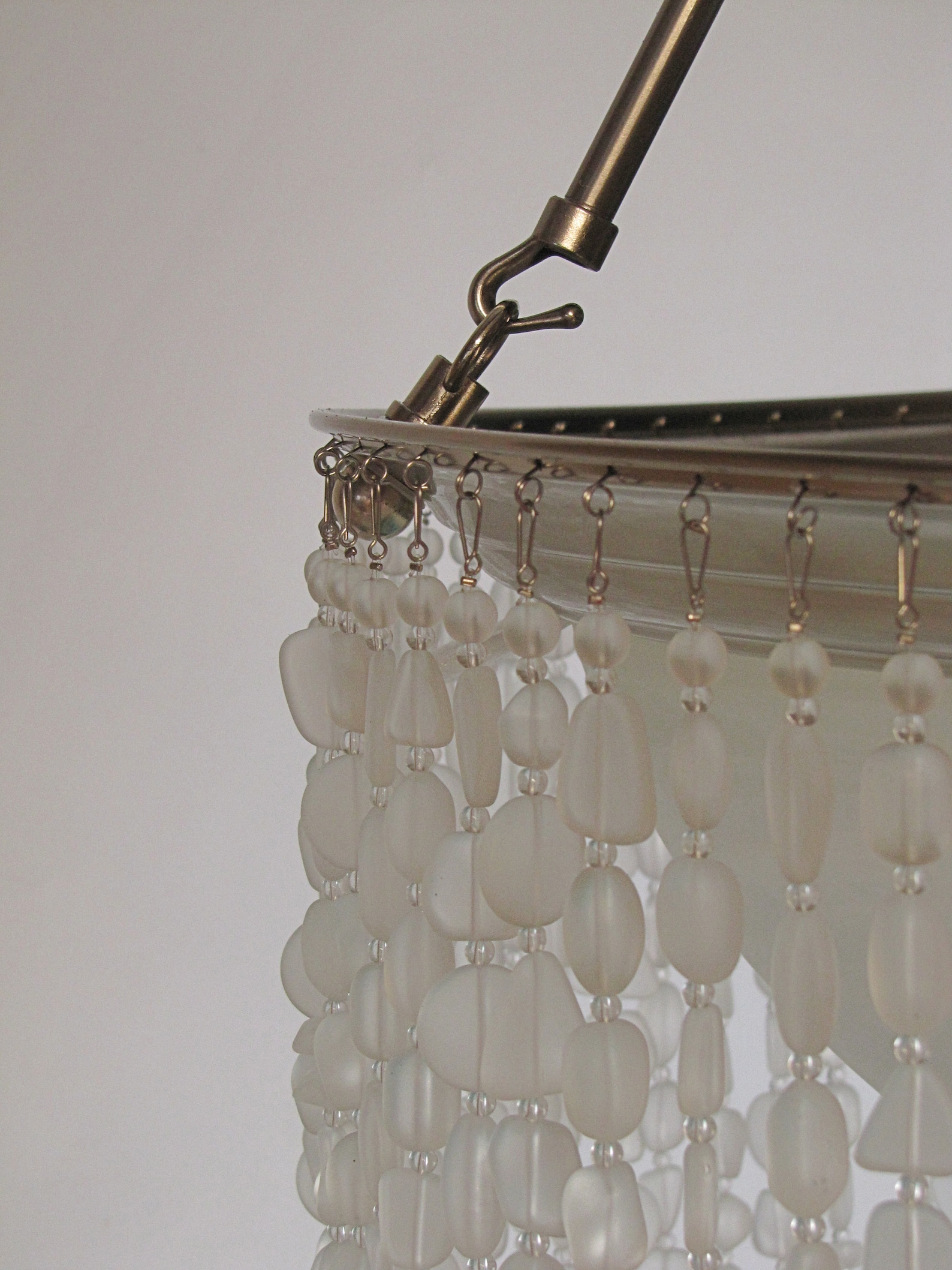 Sea Glass Chandelier Lighting Ceiling Fixture Beach Glass Coastal Decor ...