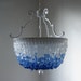 Sea Glass Chandelier Lighting FLUSH MOUNT Ceiling Light Fixture Coastal ...