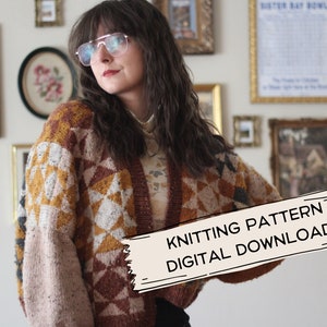 Heirloom Quilt Cardigan Knitting Pattern - Digital Download by Katryn ...