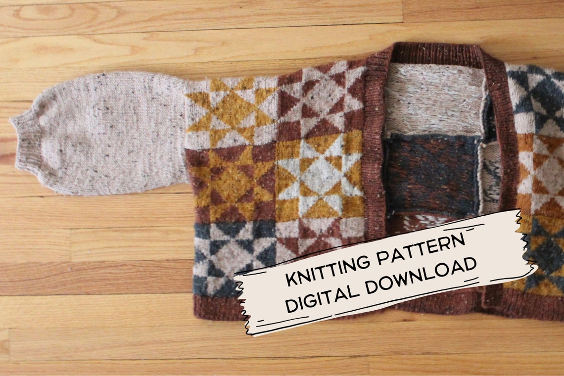 Heirloom Quilt Cardigan Knitting Pattern - Digital Download by Katryn ...