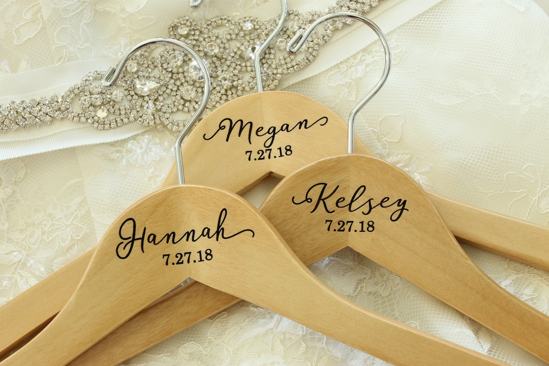 Personalized Wooden Hanger, Custom Engraved Hanger, Wooden Engraved ...