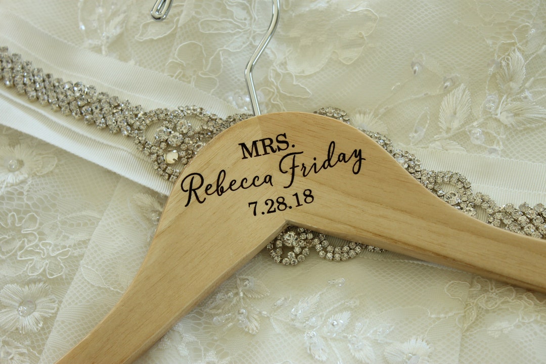 Personalized Wooden Hanger, Custom Engraved Hanger, Wooden Engraved ...