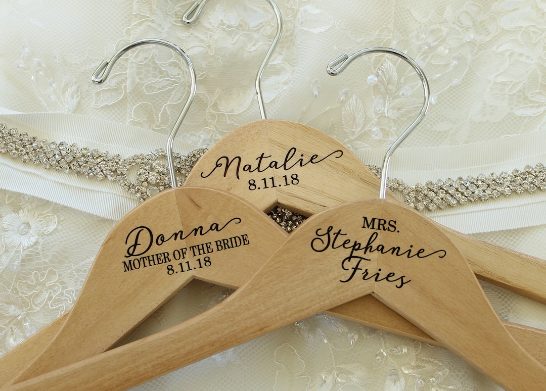 Personalized Wooden Hanger, Custom Engraved Hanger, Wooden Engraved ...