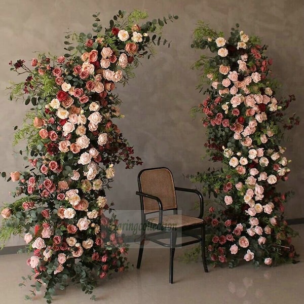 Wedding Ceremony Floral Pillars - Etsy