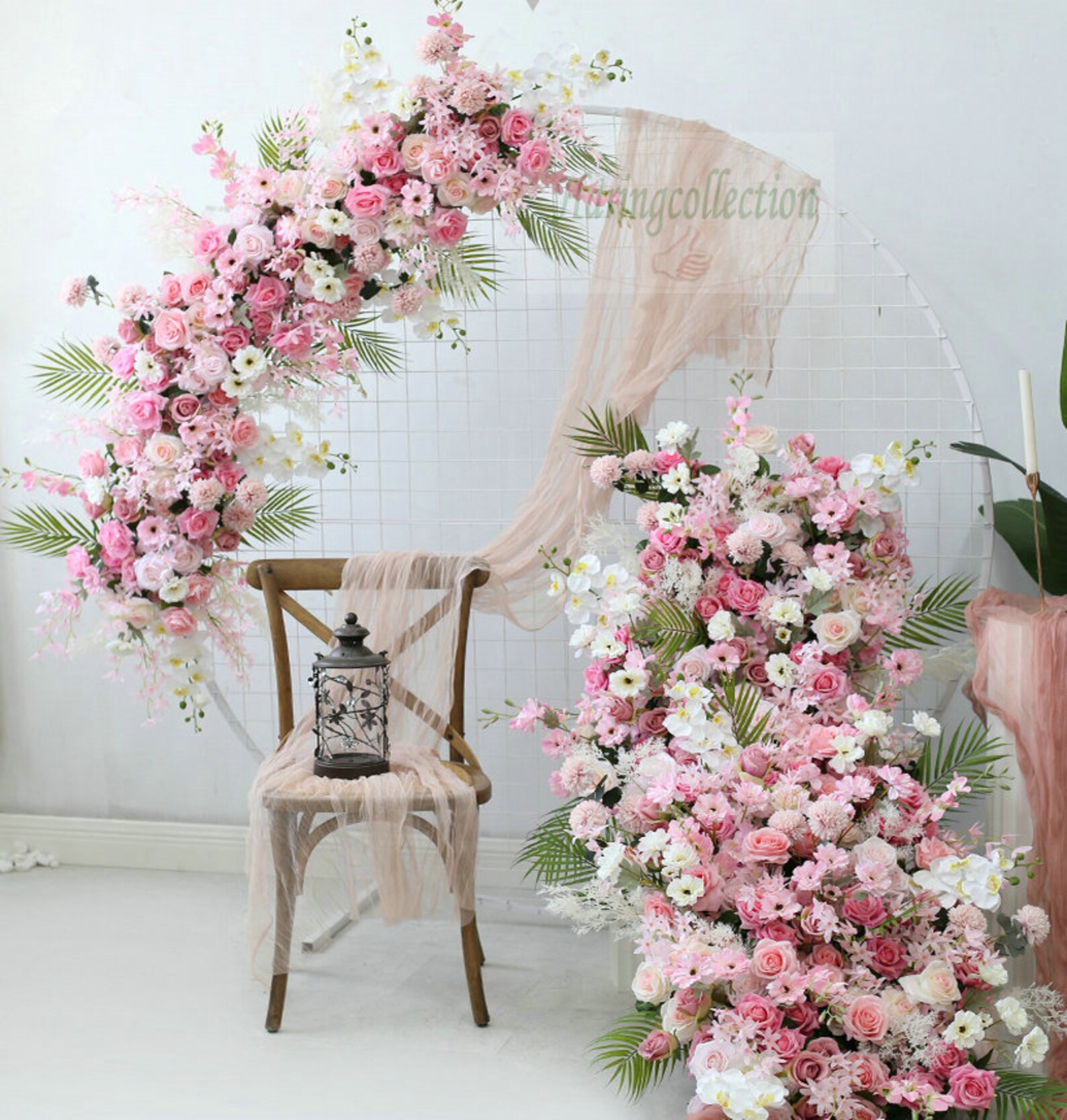 Dusty Blue Flower Arch Floral Arch Swagflower Swaground - Etsy