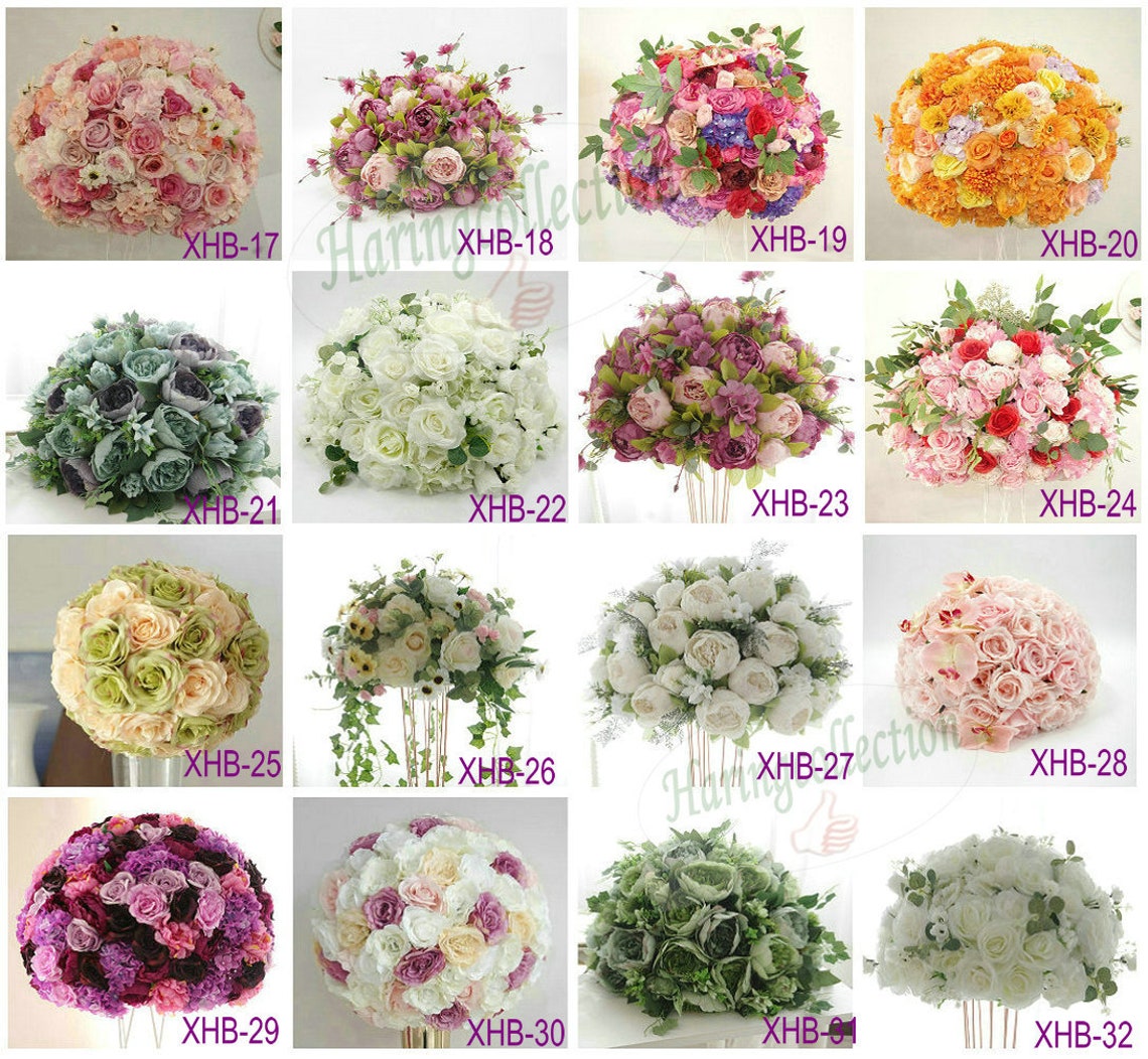 Ivory & Baby Blue Hydrangeas Flower Ball Artificial Wedding - Etsy