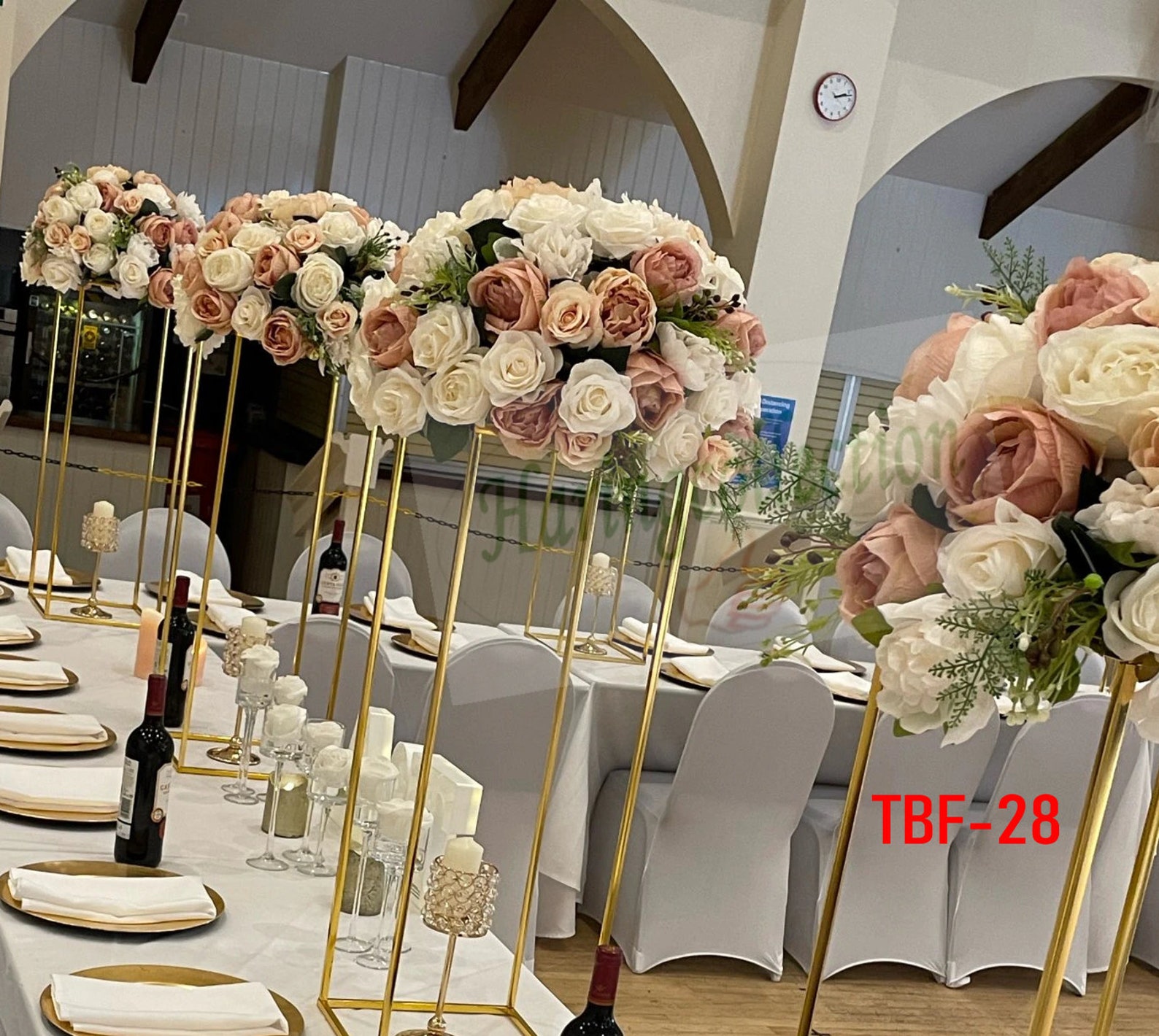 Burnt Orange Flower Centerpiece Flower Ball Wedding Props - Etsy