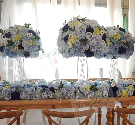 Sky Royal Flower Ball Artificial Flower Table Centerpiece - Etsy