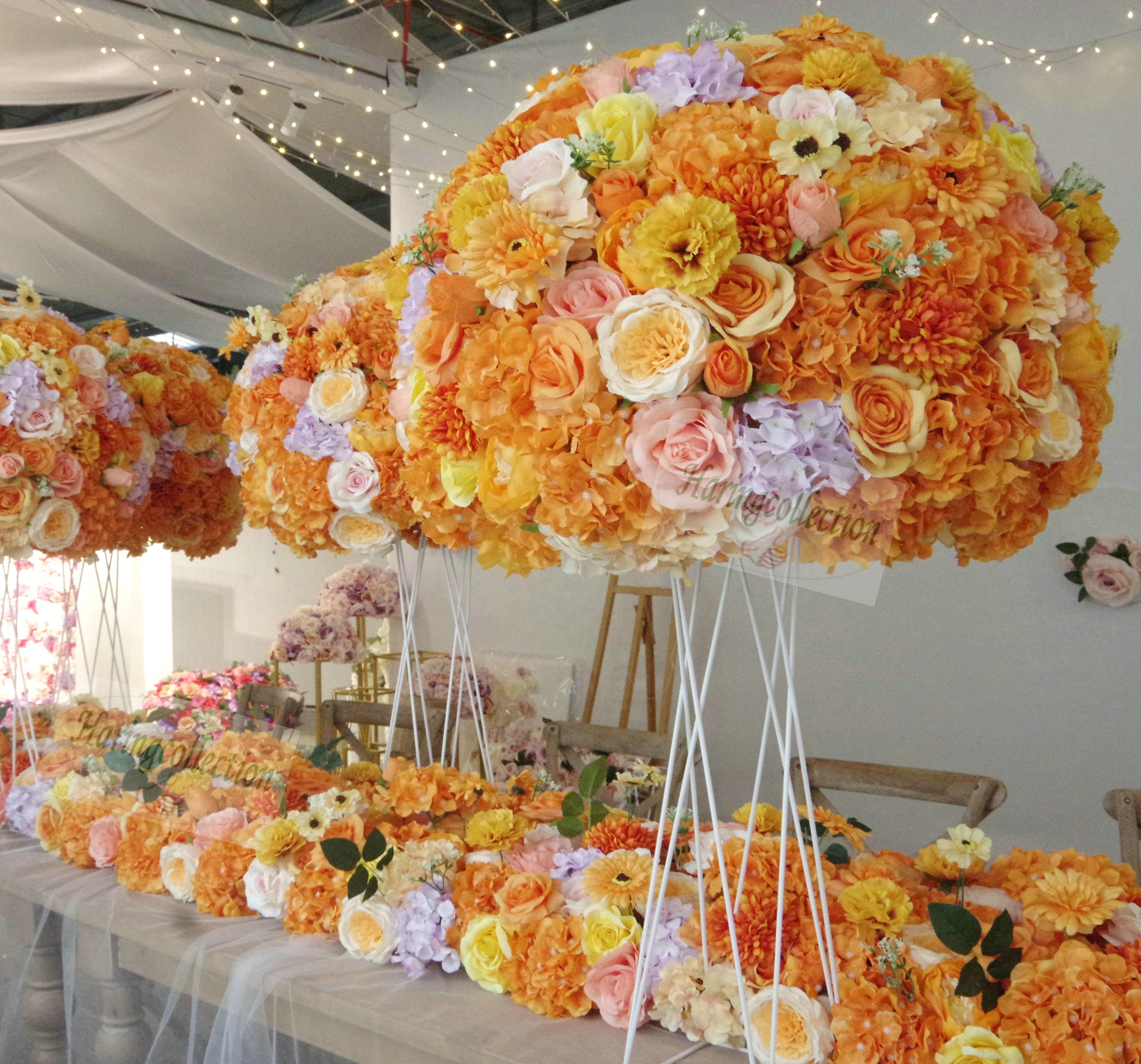 Orange Floral Centerpieces