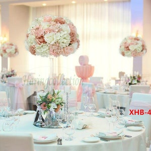 Sakura Peach Blossom Centerpiece: Large Silk Cherry Blossom Kiss Ball ...