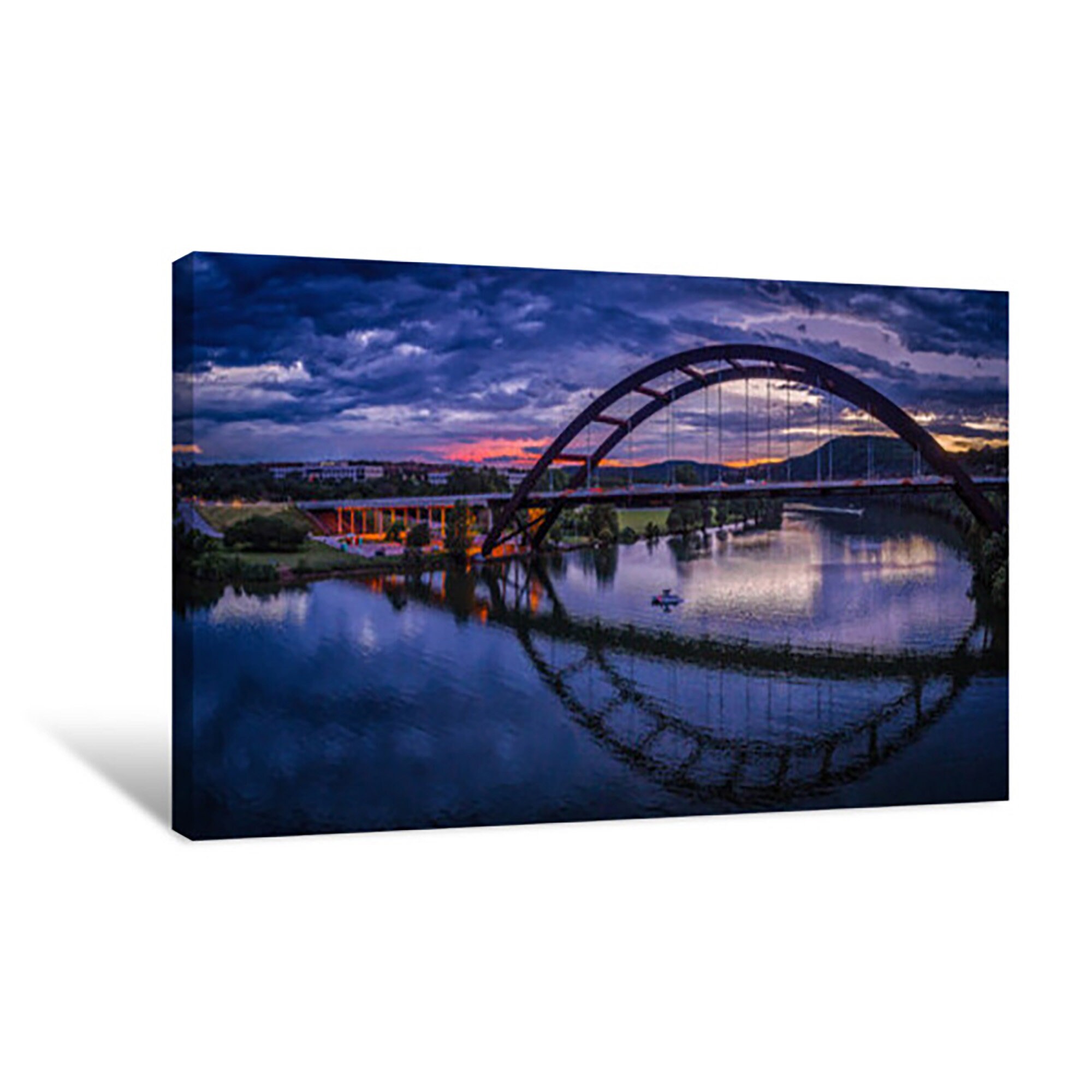 Pennybacker Bridge in Austin Canvas Wall Art | Décor for Home & Office ...