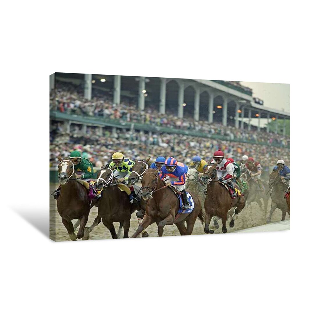 Kentucky Derby Horses Canvas Wall Art | Décor for Home & Office ...