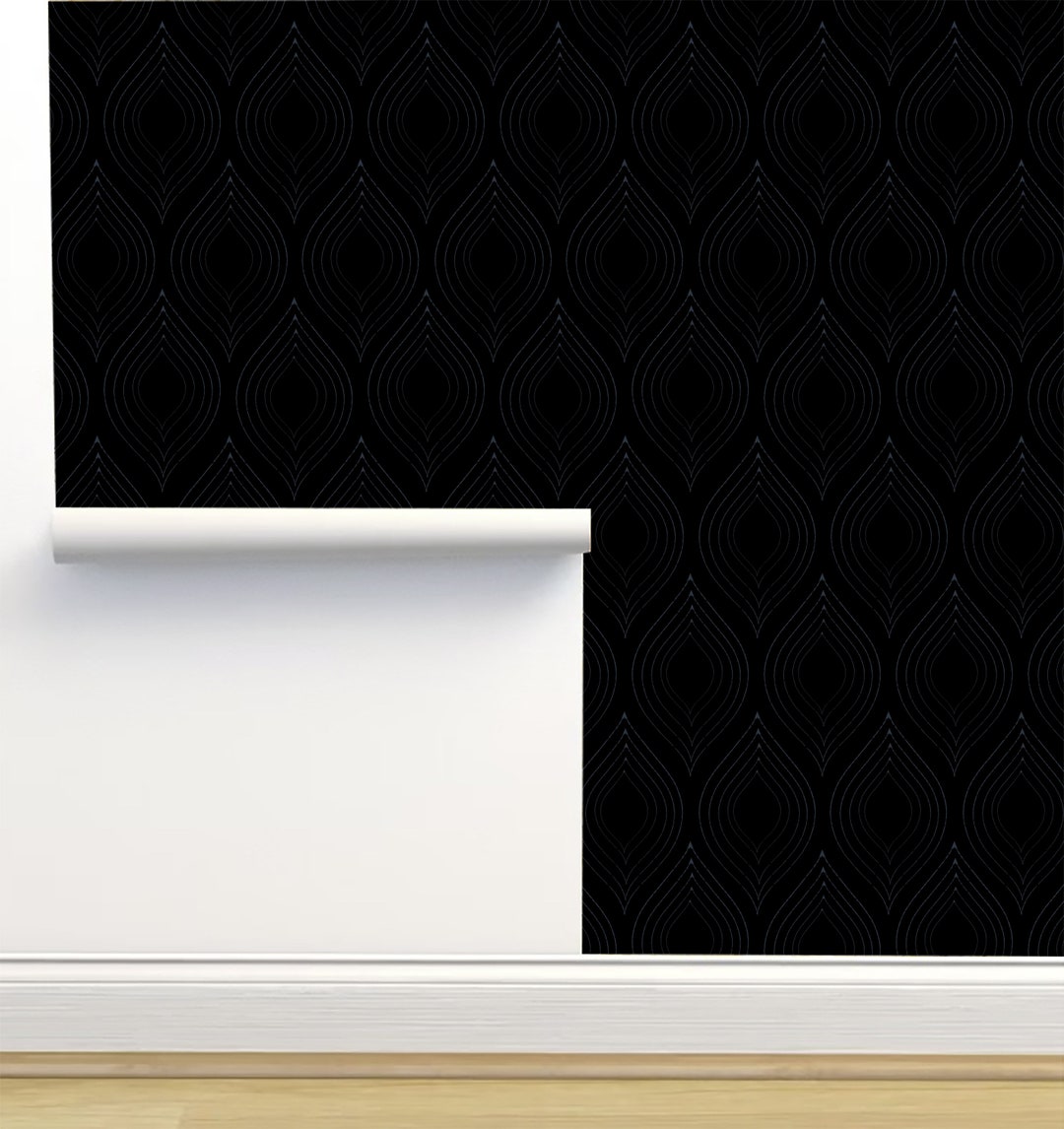 Classic Black Peel and Stick Wallpaper by Monor Designs Home Decor Wall ...