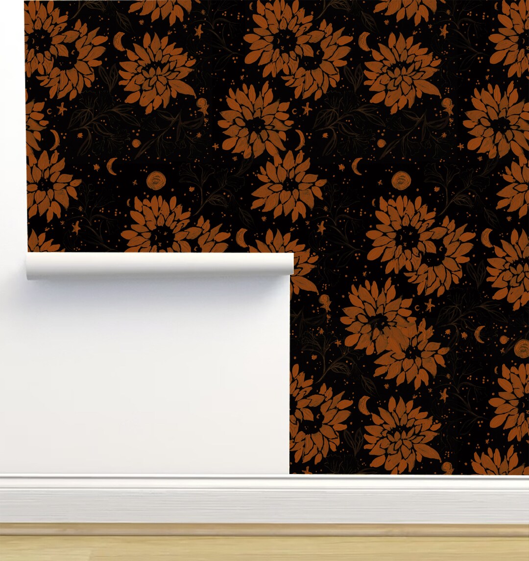 Celestial Sunflower Galaxy Peel & Stick Wallpaper by Crystal Walen Home ...