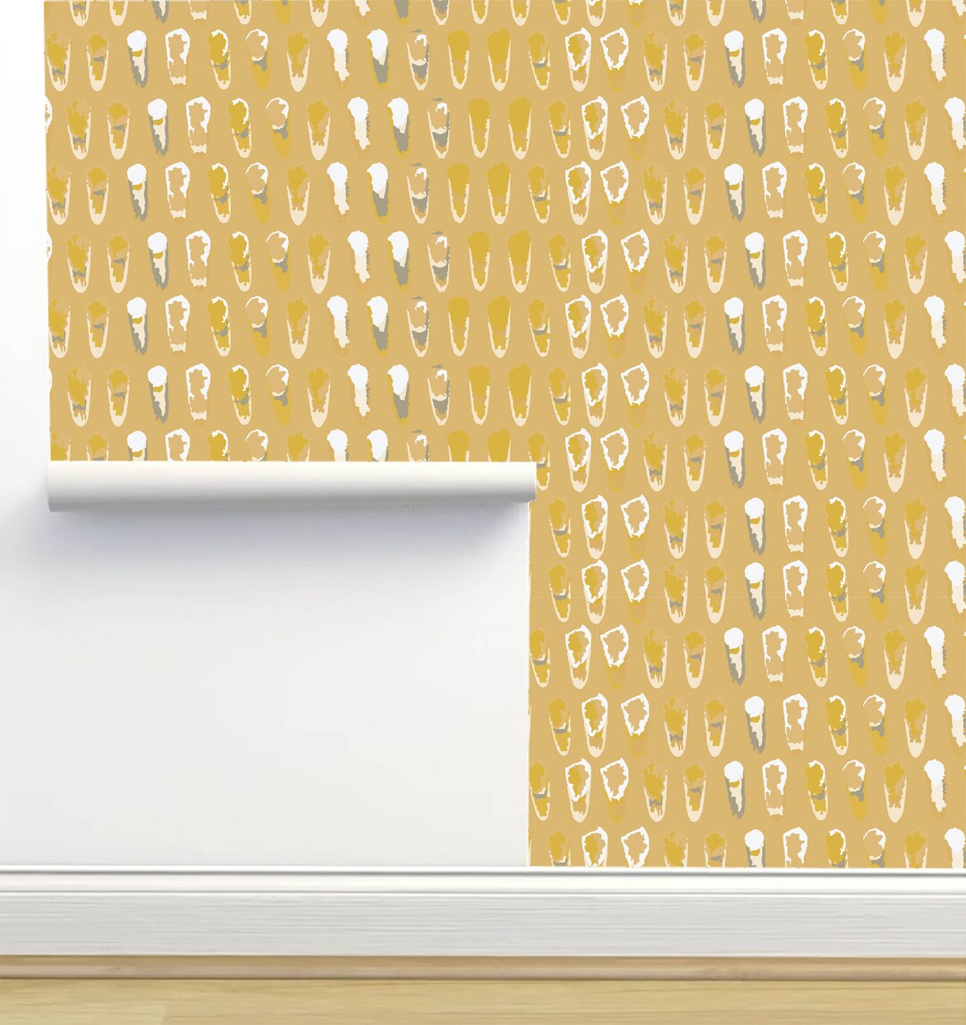 Snake Skin Yellow Peel & Stick Wallpaper by Monor Designs Home Decor ...
