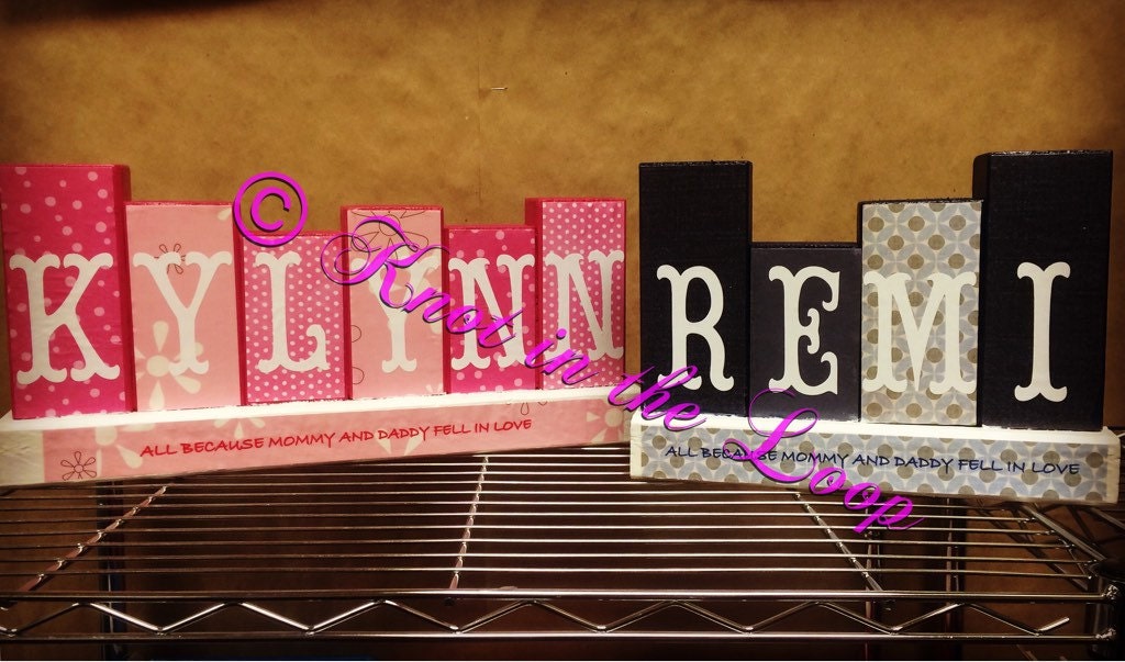 Baby Name Blocks . Nursery Name Blocks .wood Name Blocks . | Etsy