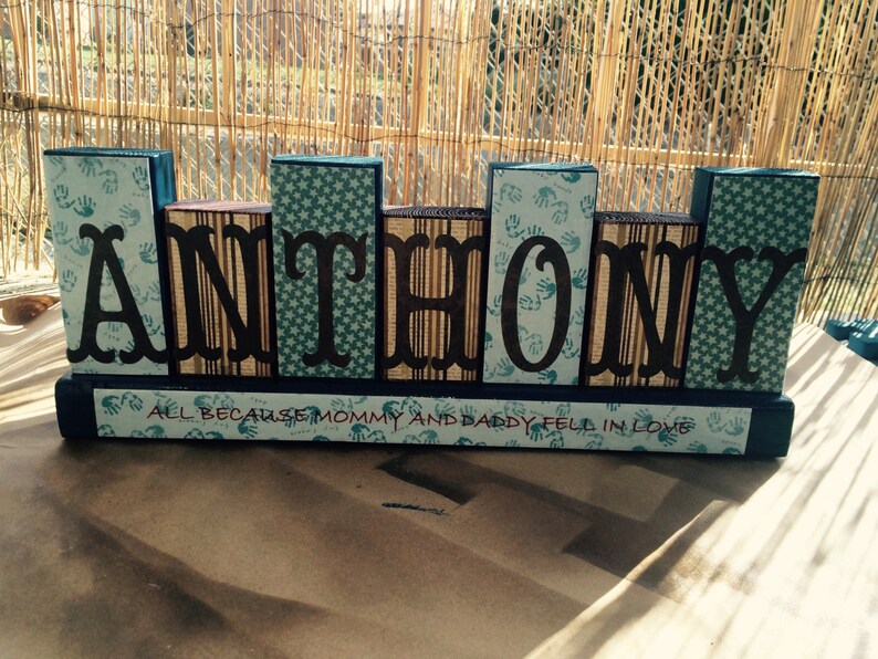 Baby Name Blocks . Nursery Name Blocks .wood Name Blocks . | Etsy