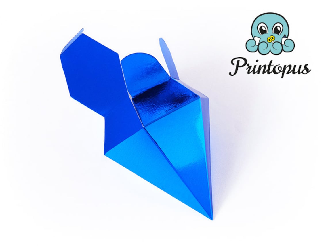 Diamond Shape Printable Gift Box Template PDF Digital File Instant ...