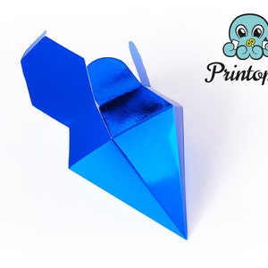 Diamond Shape Printable Gift Box Template PDF Digital File Instant ...