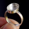 925 Sterling Solid Silver, Infinity Blank Channel Ring Setting, Good ...