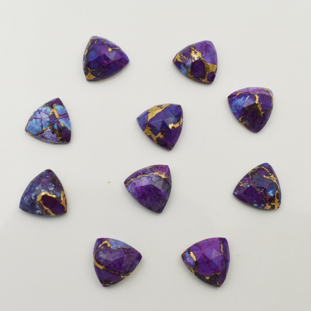 8x8 MM to 25X25 MM Triangle Shape Smooth Loose Gemstones Lot Natural ...