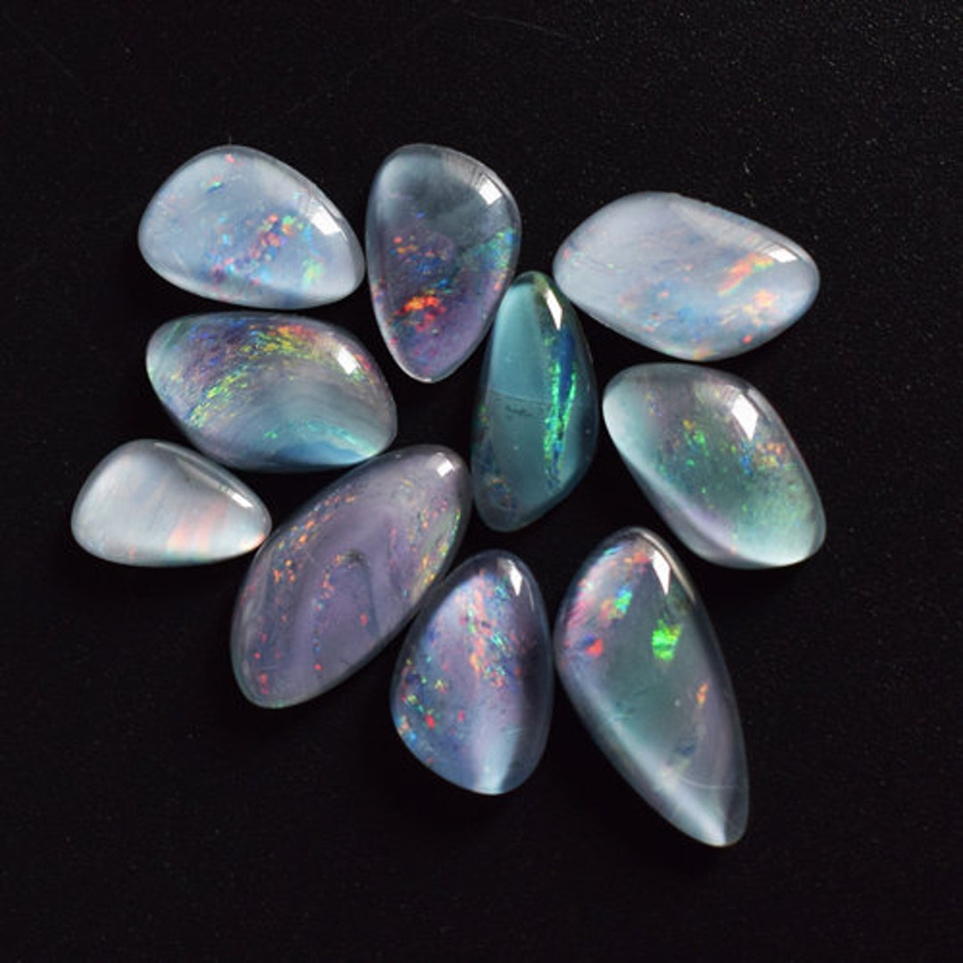 Triplet Fire Opal 10 Piece Lot Stone, 31 Carat, Wholesale Lot, Multi ...