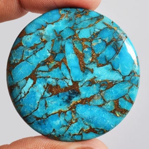 Natural Blue Turquoise Gemstone Blue Mohave Copper Turquoise | Etsy