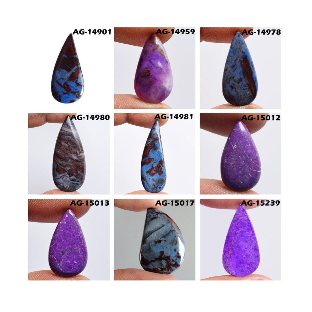 Natural Purple Sugilite Cabochon, Sugilite Crystal, Polished Sugilite ...