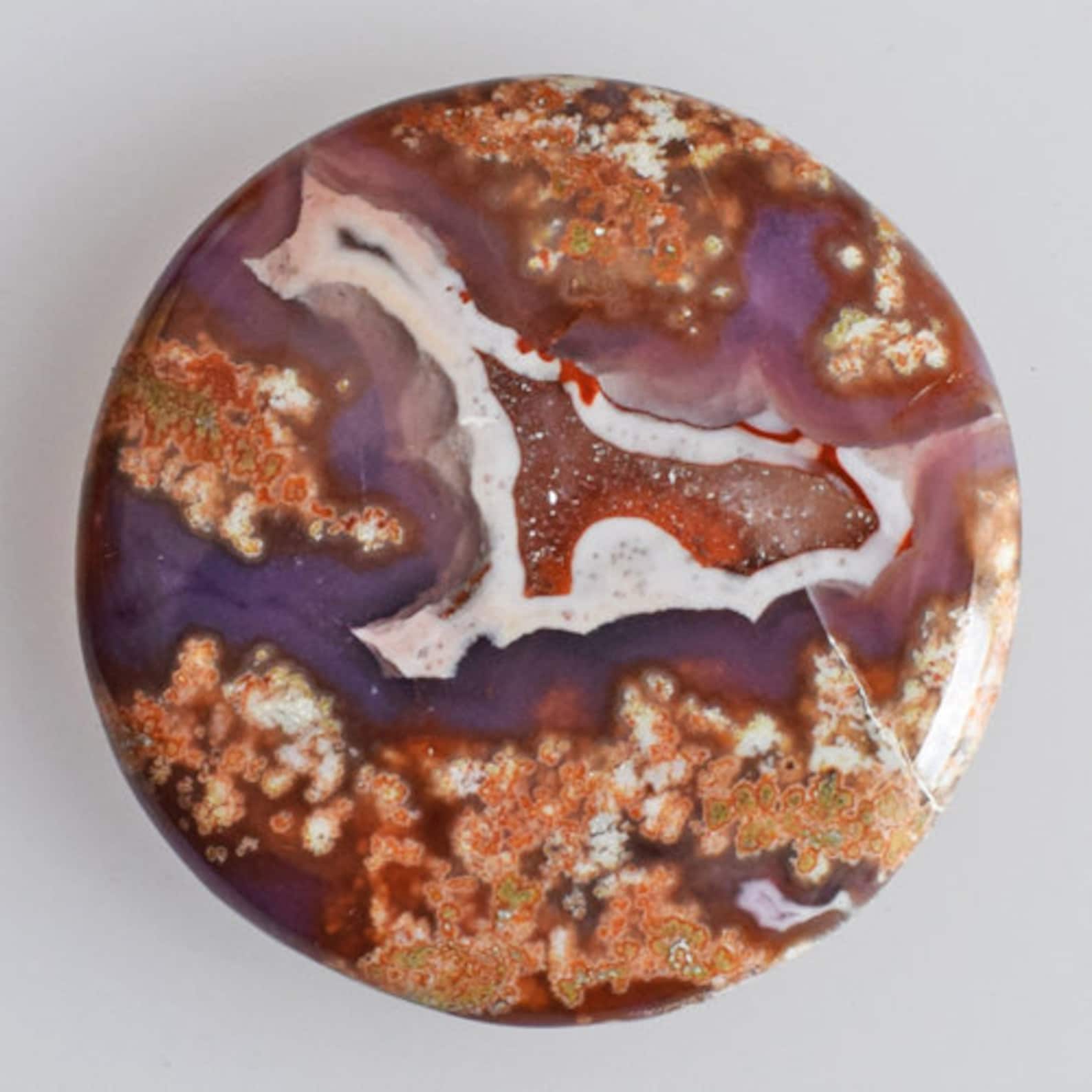 100% Natural Purple Passion Agate from Chihuahua Mexico Round | Etsy