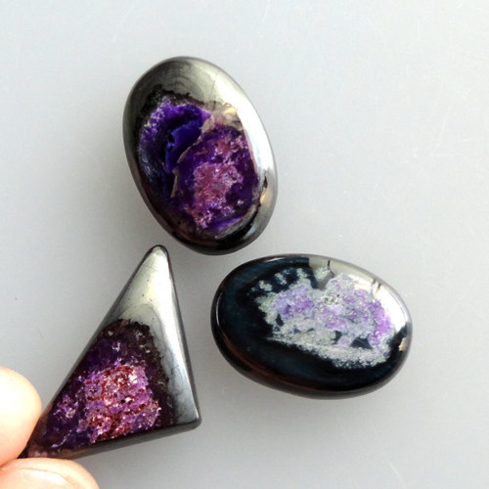 Natural Purple Sugilite Lot of 3 Piece Cabochon From South | Etsy