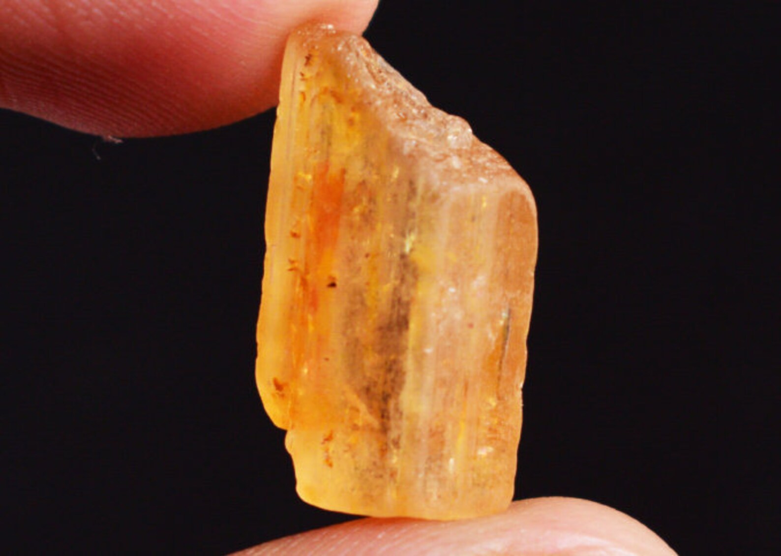 Natural Imperial Orange Topaz Rough Gemstone Ring Stone | Etsy