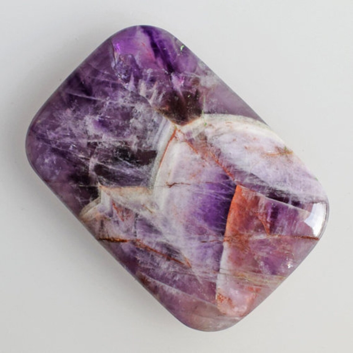 Natural Banded Amethyst Rectangle Cabochon Size 47x32x7 MM | Etsy