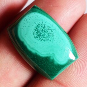 Natural Malachite Rectangle Shape Cabochon Flat Back Loose Semi ...