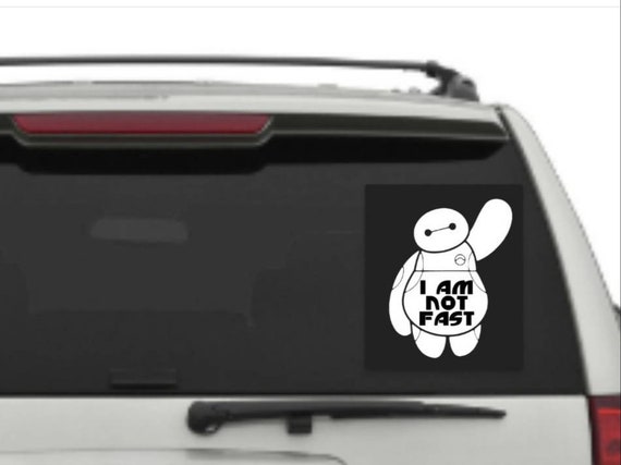 I Am Not Fast Hero Robot Vinyl Car Decal - Etsy