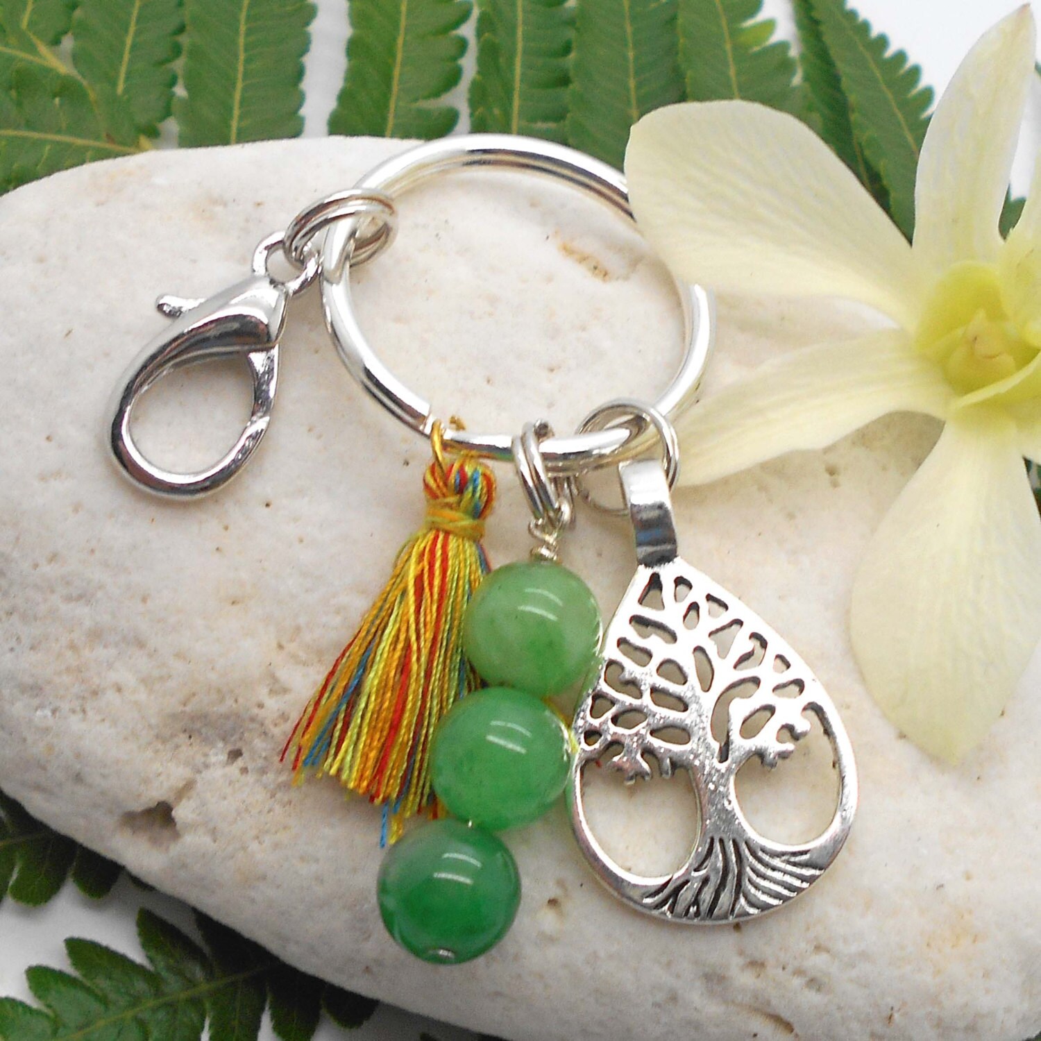 Tree of Life Key Ring Good Luck Protection Family Tree | Etsy