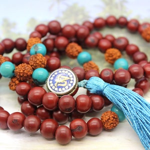 Mala Prayer Beads / ACAI Seed Mala Necklace ENERGIZING Mala Tassel ...