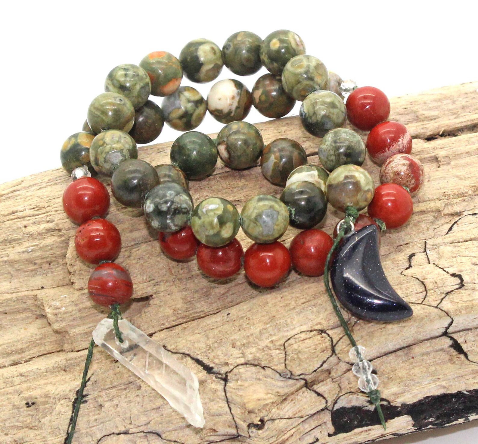 Rainforest Jasper Druid's Ladder Witches Ladder Pagan | Etsy