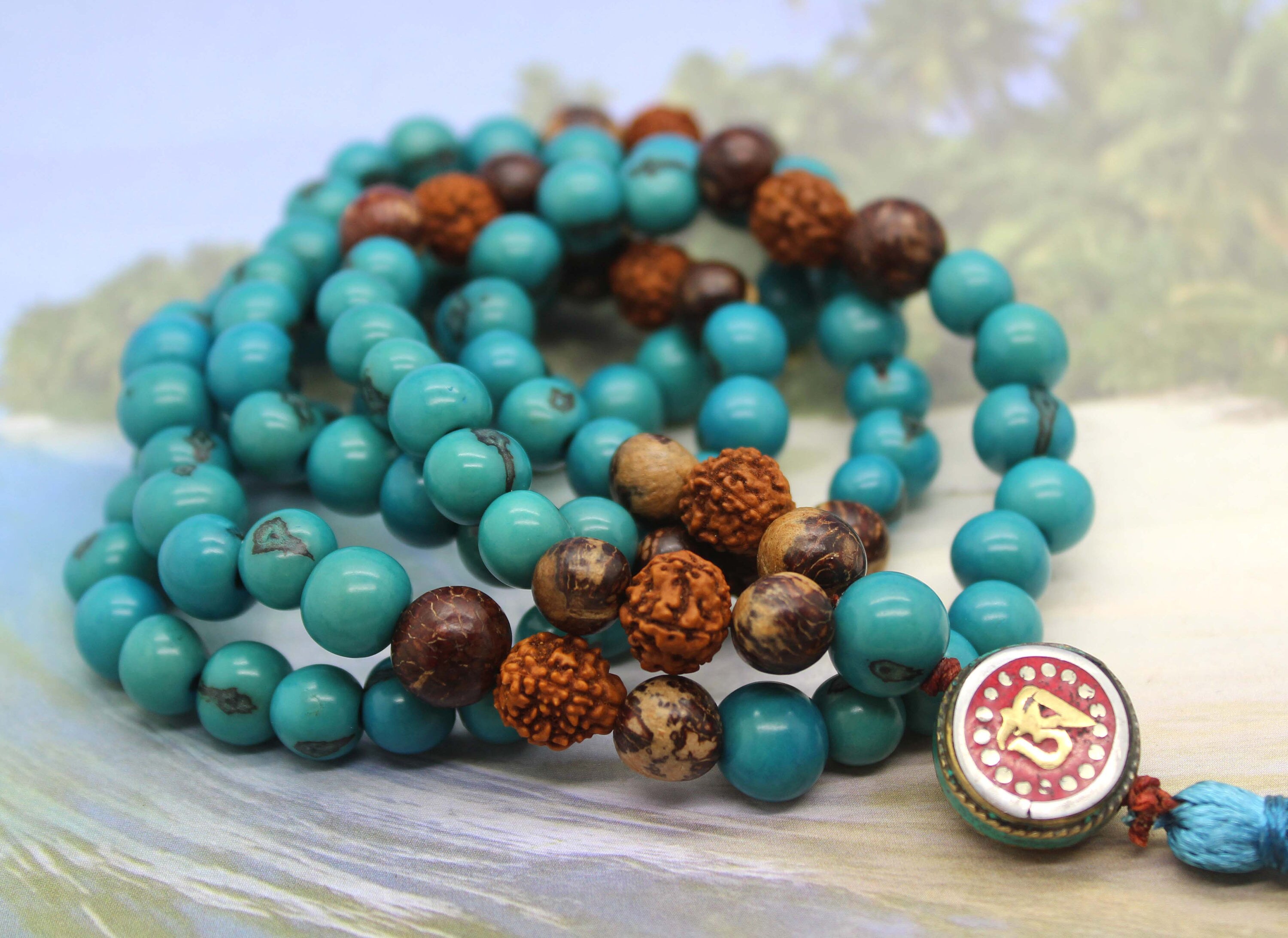 Mala Prayer Beads / ACAI Seed Mala Necklace ENERGIZING | Etsy