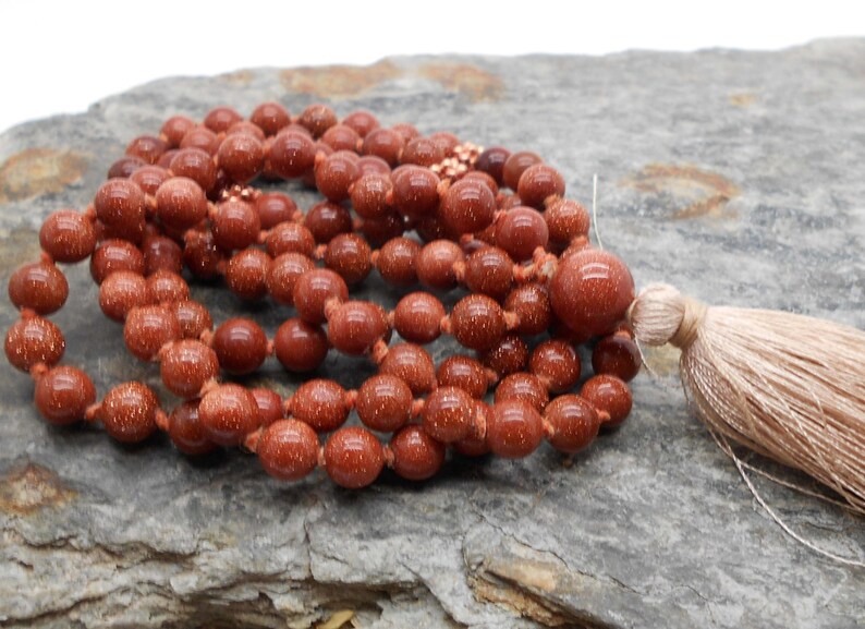 Mala Prayer Beads Buddhist Prayer Beads Knotted Malas Long | Etsy
