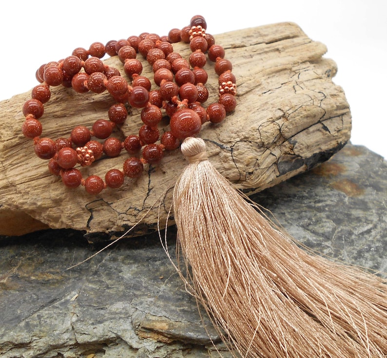 Mala Prayer Beads Buddhist Prayer Beads Knotted Malas Long | Etsy