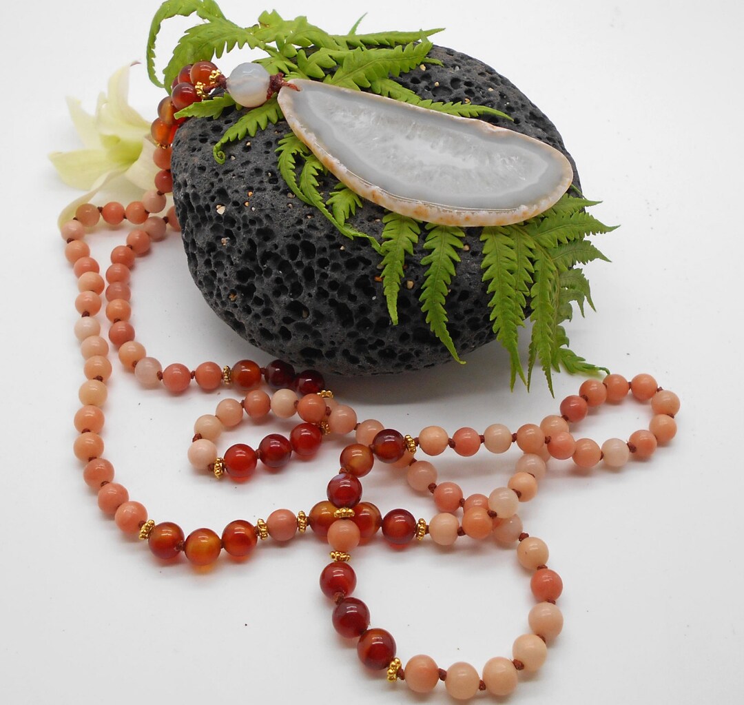 108 Bead Mala Prayer Beads Buddhist Prayer Beads Knotted - Etsy