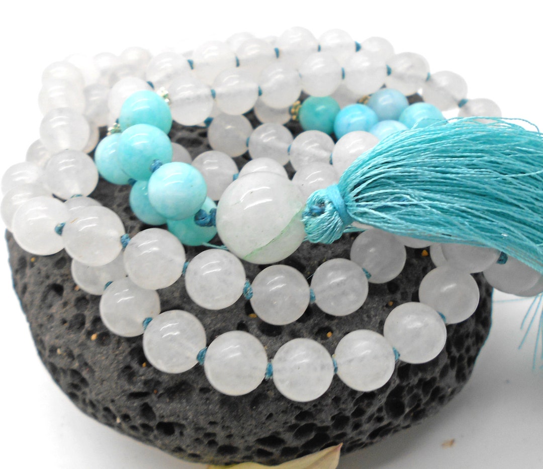 108 Bead Mala Prayer Beads, Buddhist Prayer Beads, Knotted Malas ...