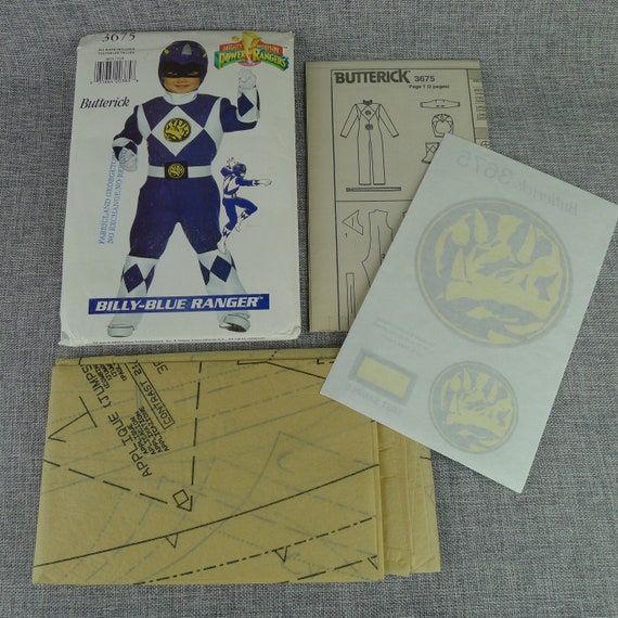 Butterick Mighty Morphin Power Rangers Costume Sewing Pattern | Etsy