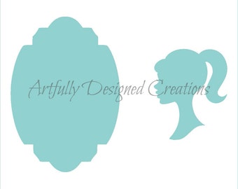 Barbie stencil | Etsy