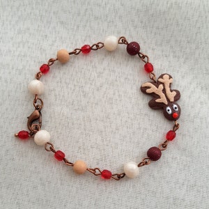 Rudolph Cookie Bracelet, Gingerbread Man Cookie Bracelet, Brown Sugar ...