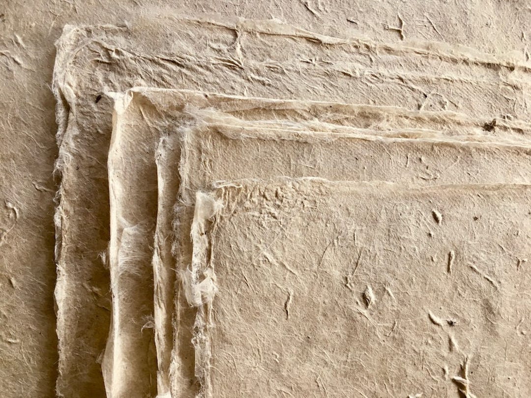 Small 90gsm Nepalese Lokta Paper 10x7inch 25 X 18 Cm for Crafts Card ...