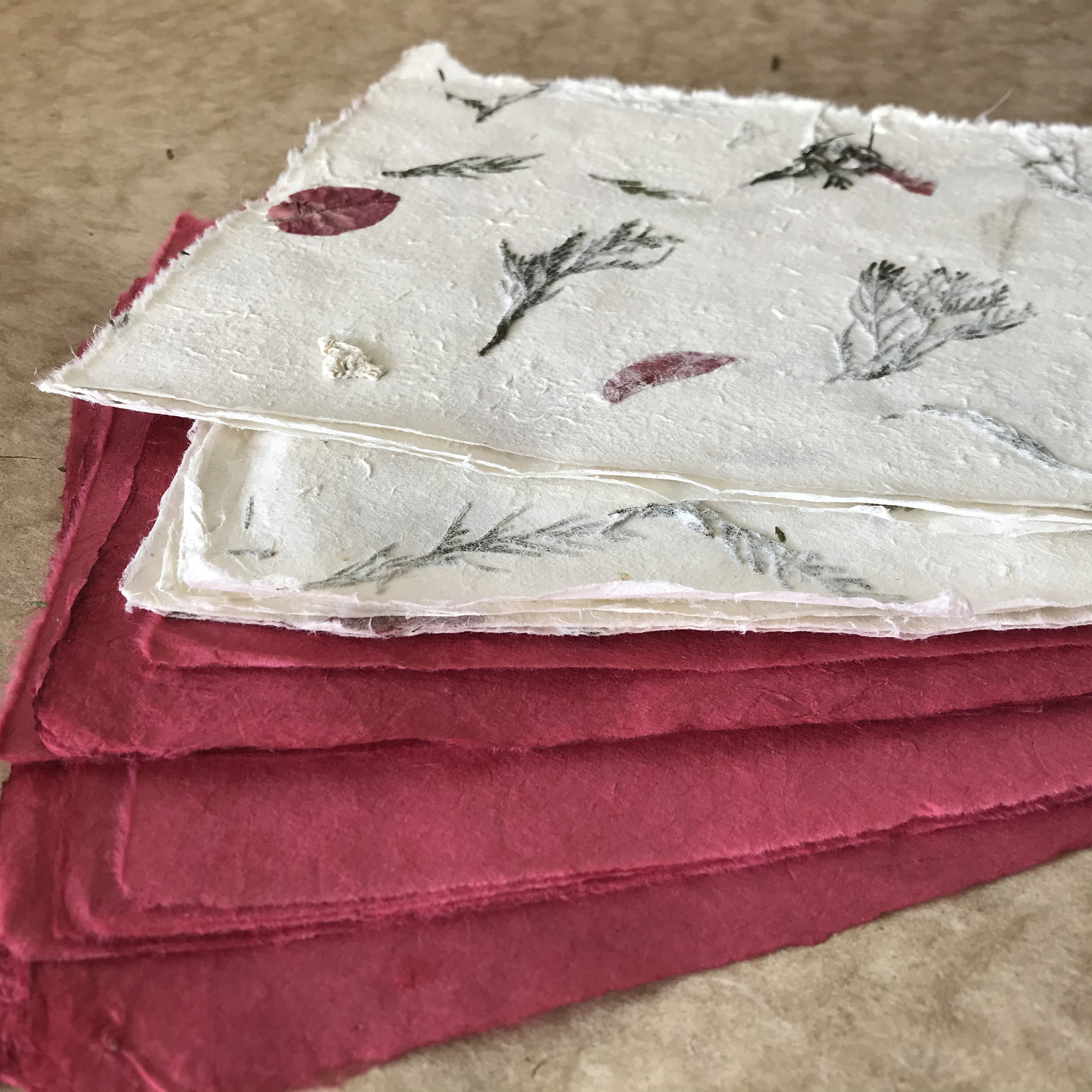 Paper Stamping Rose Nepalese paper Half sheets Rose and onion mixed ...