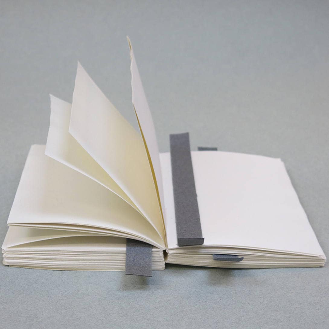 Log Book/journal Blank Book Block White or Grey Khadi - Etsy UK